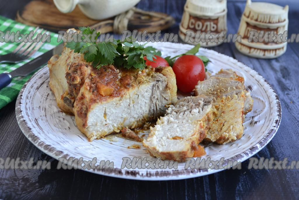 Свинина запечённая в фольге в мультиварке 7 фото в рецепте